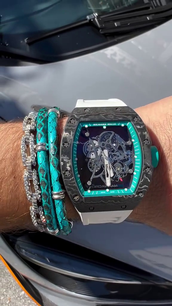 Best Replica RICHARD MILLE RM 055 Skeleton Watch - Swiss Movement Super ...