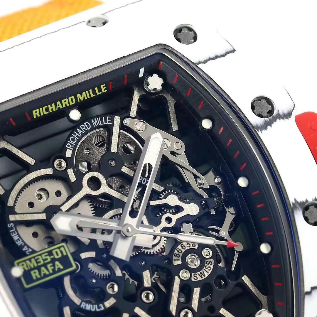 Swiss Richard Mille RM 35-01 Rafael Nadal Replica Watch – White NTPT ...