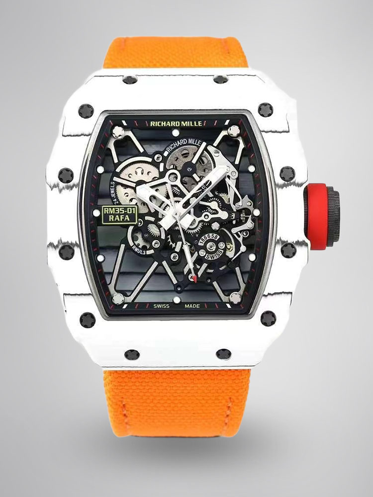 Swiss Richard Mille RM 35-01 Rafael Nadal Replica Watch – White NTPT ...