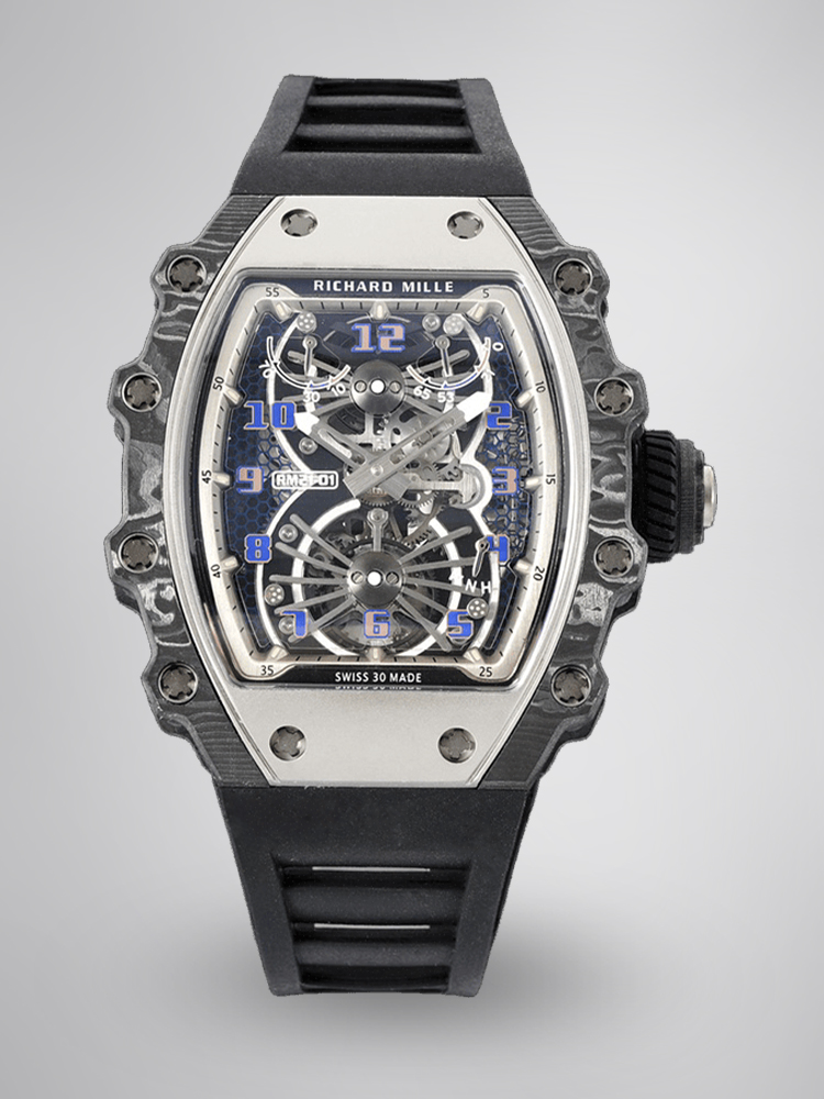 Swiss Richard Mille RM 21-01 Replica Tourbillon Aerodyne Carbon Tpt ...