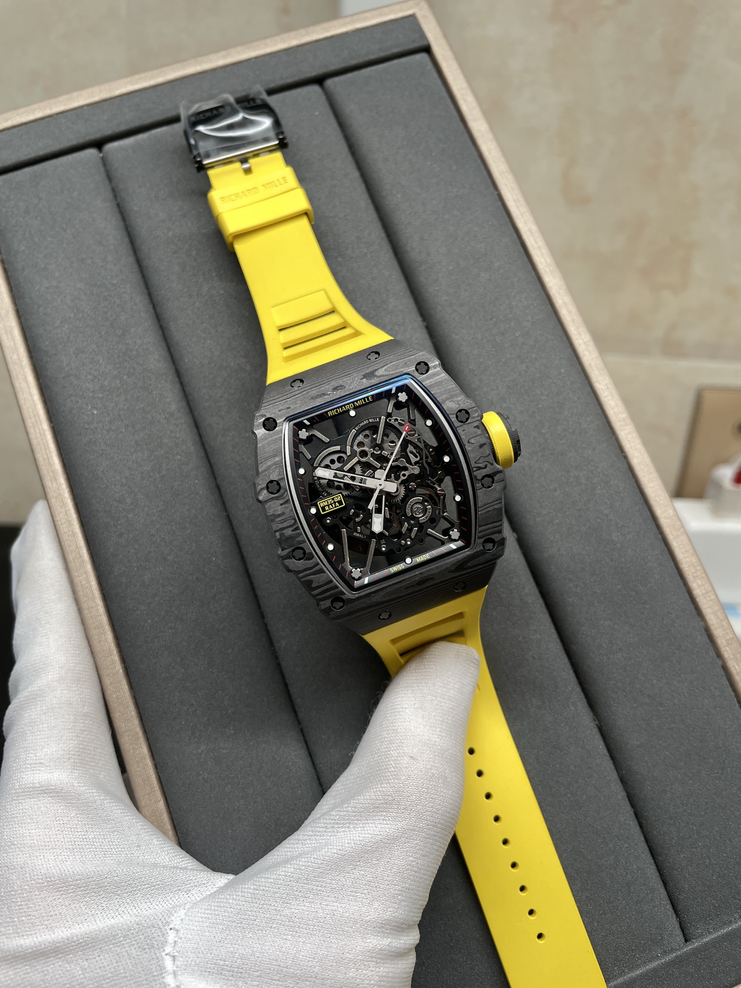 Swiss Replica Richard Mille RM 35-02 Watch For Men – Skeleton Dial ...