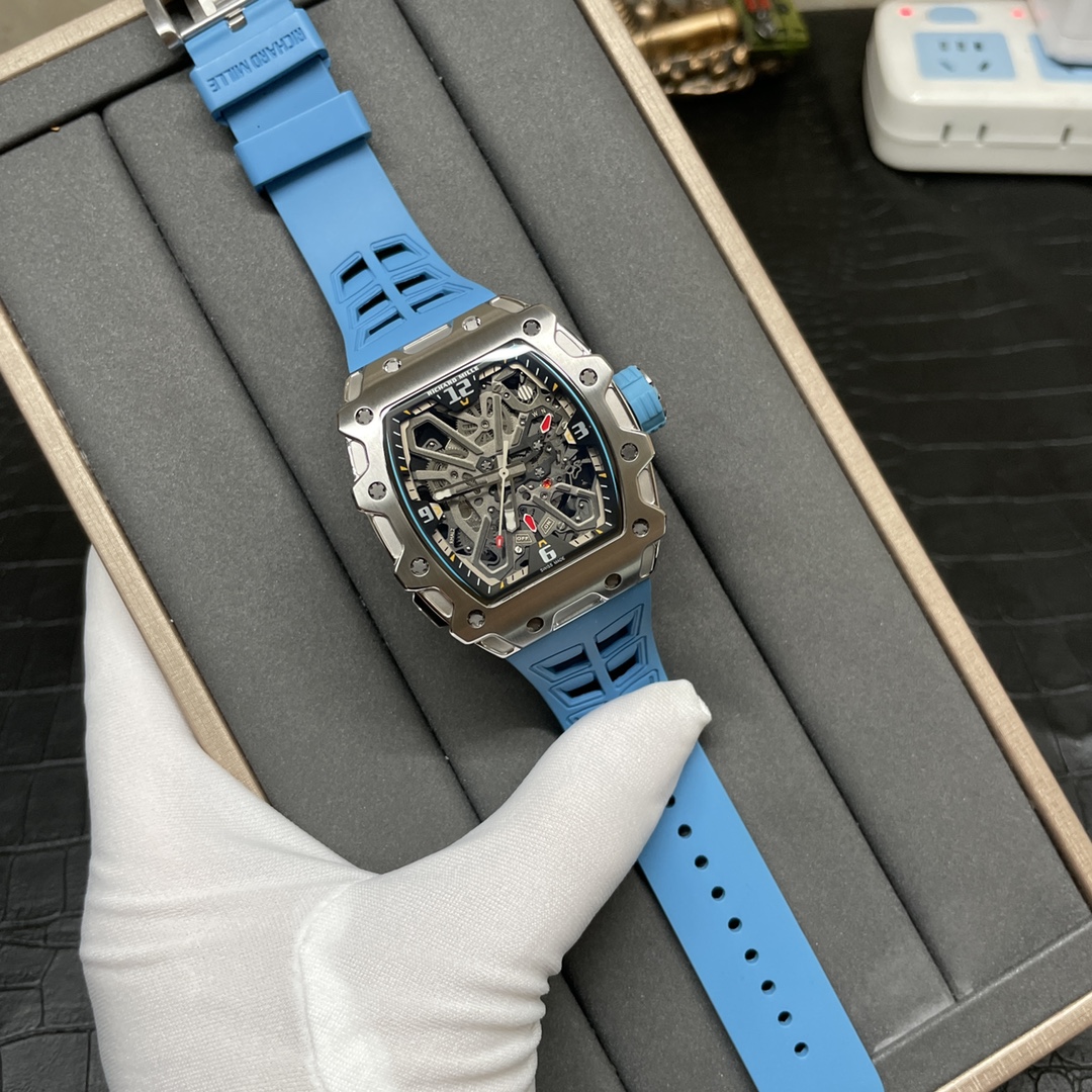 Luxury Replica Richard Mille RM 35-03 Rafael Nadal Skeleton Dial Blue ...