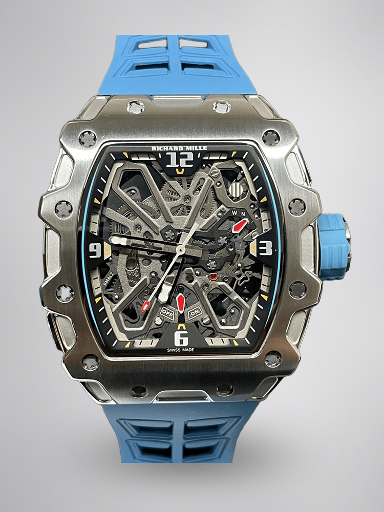 Luxury Replica Richard Mille RM 35-03 Rafael Nadal Skeleton Dial Blue ...