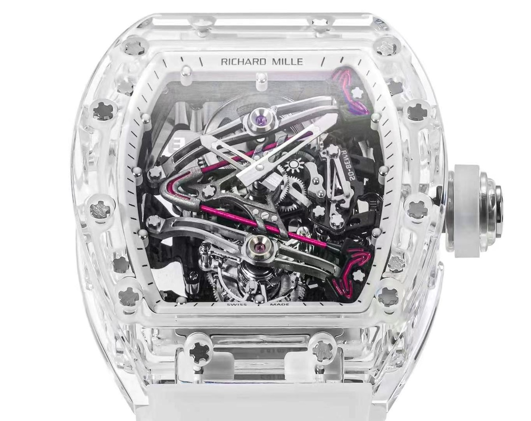 Richard Mille RM 38-02 Tourbillon Bubba Watson Pink Skeleton Crystal ...