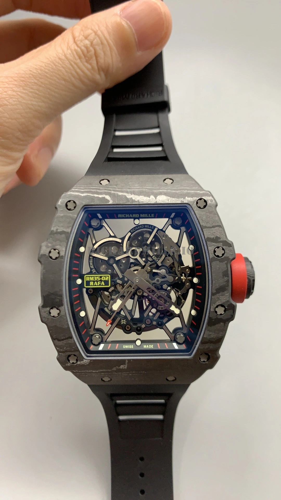 Reloj réplica Super Clone Carbono APS Richard Mille RM 35-02 Rafael Nadal